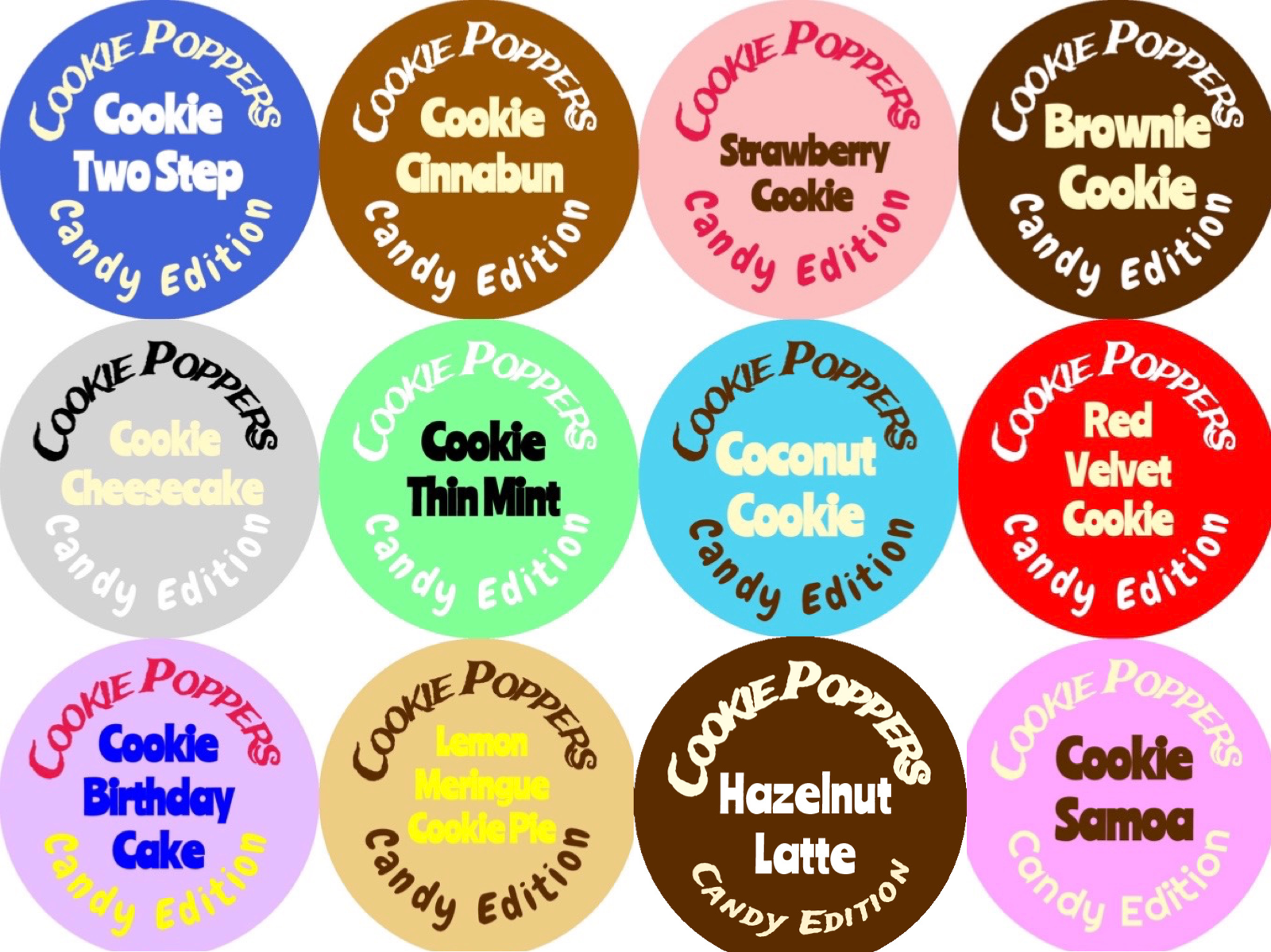 Sampler Cookie Pack (12 - 2 oz. Poppers) – The Peanut Butter Factory