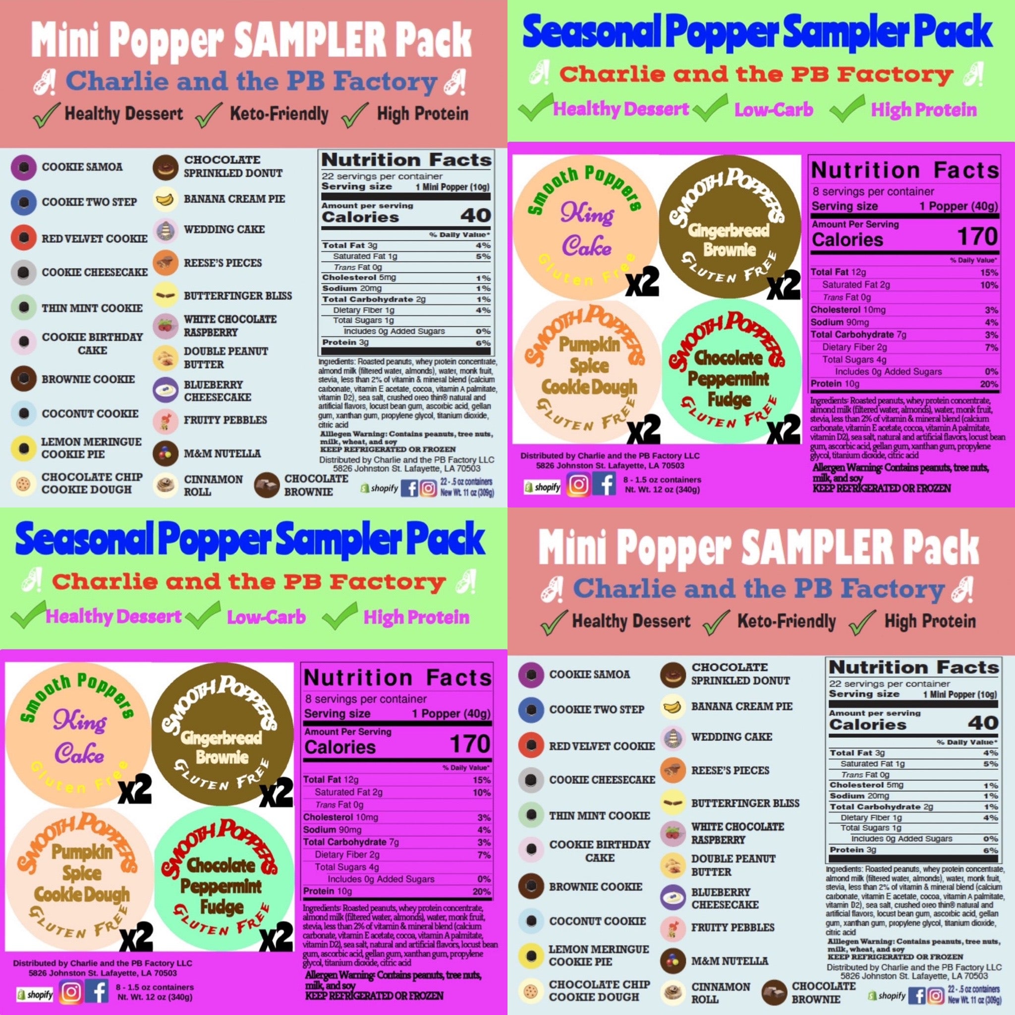 **Mini** Poppers – The Peanut Butter Factory