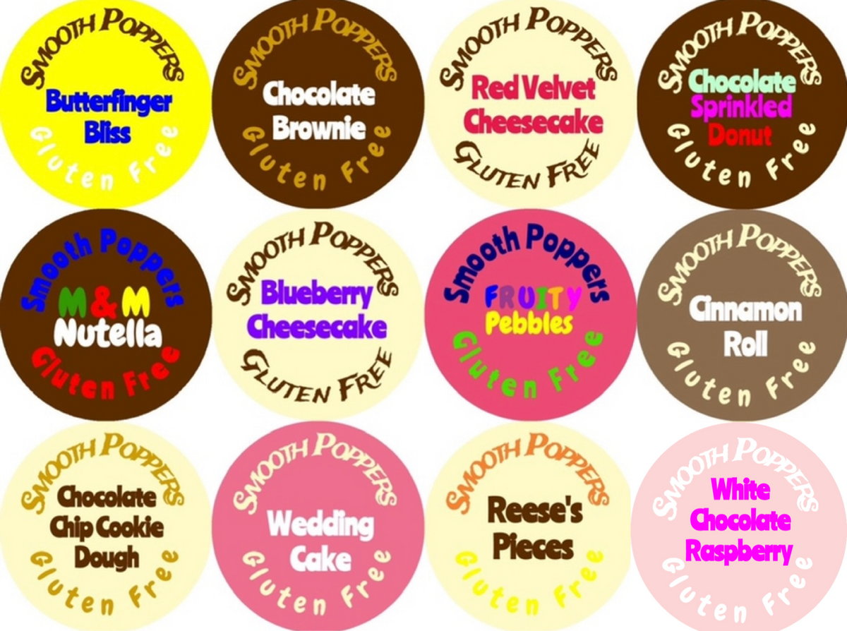 Sampler Smooth Pack (12 - 2 oz. Poppers) – The Peanut Butter Factory